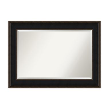 Amanti Art Mezzanine 44-Inch x 32-Inch Framed Wall Mirror in Black ...