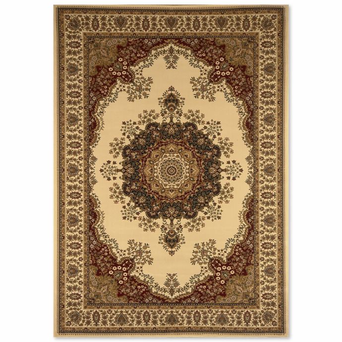 Home Dynamix Regency Center Floral Wreath 9-Foot 2-Inch x 12-Foot 5 ...