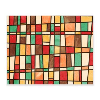 Retro Gridlock Summer 20-Inch x 16-Inch Canvas Wall Art | Bed Bath & Beyond