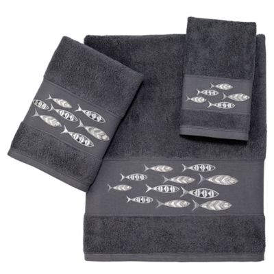 Avanti Huntington Bath Towel Collection in Granite | Bed Bath & Beyond