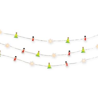 Christmas Symbols 10-Foot 40-Light LED String Light Set | Bed Bath & Beyond