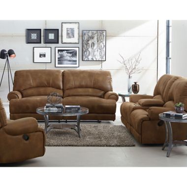Standard Furniture Sundance Manual Motion Sofa in Almond | Bed Bath ...