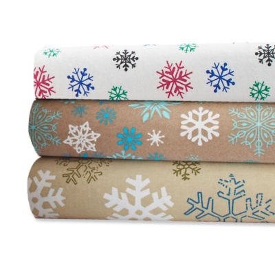 Pointehaven 170 GSM Snow Flakes Sheet Set | Bed Bath & Beyond