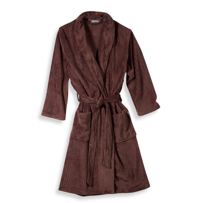 Perry Ellis Portfolio Ultra Luxe Men's Shawl Collar Robe | Bed Bath ...