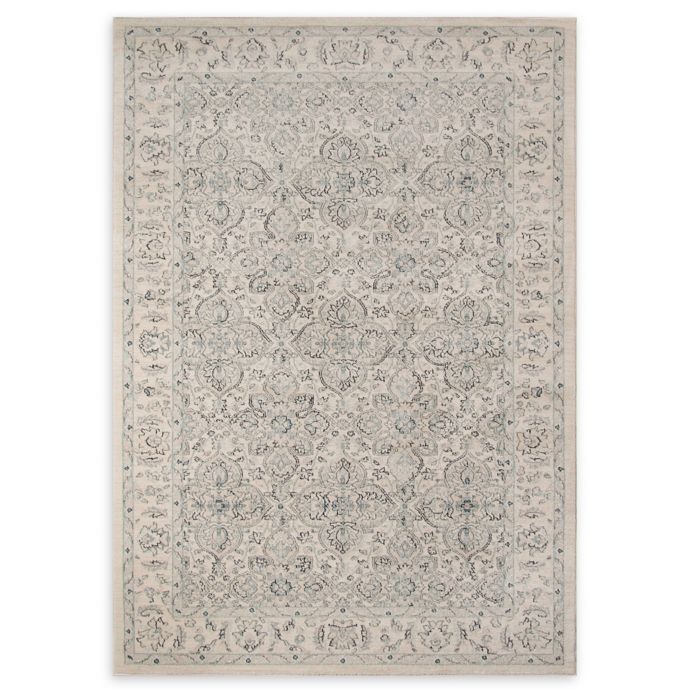 Momeni Ziegler Floral Rug in Ivory | Bed Bath & Beyond