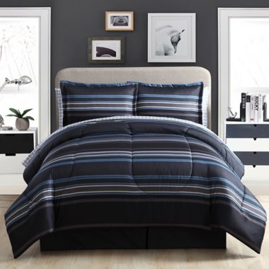 Soho Stripe 8-Piece Comforter Set | Bed Bath & Beyond