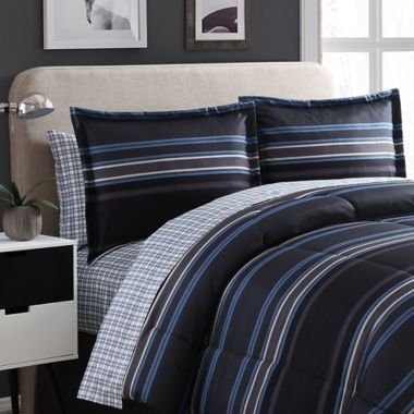 Soho Stripe 8-Piece Comforter Set | Bed Bath & Beyond