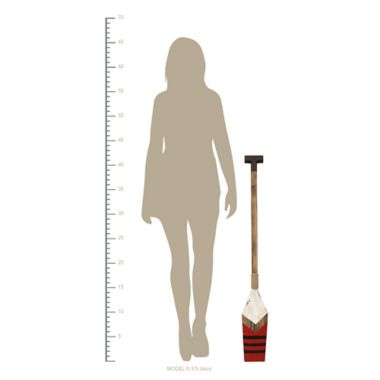 Stratton Home Décor Large Nautical Oar 60-Inch x 8-Inch Wall Art in Red ...