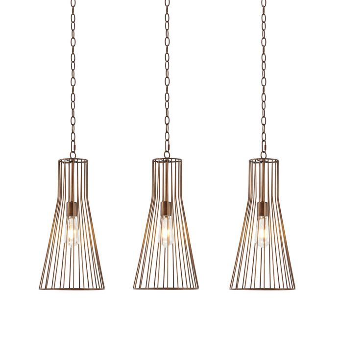 INK + IVY Hamleys 3-Light Pendant Light in Bronze | Bed Bath & Beyond