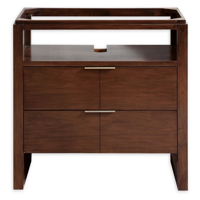Avanity Giselle Single Vanity in Walnut | Bed Bath & Beyond