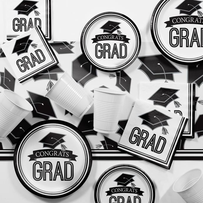 Creative Converting Graduation School Spirit 129-Piece Party Supplies ...