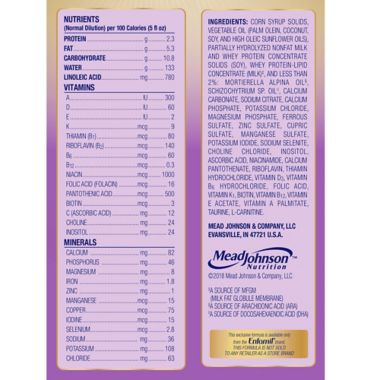 Enfamil Gentlease Nutrition Information | Besto Blog