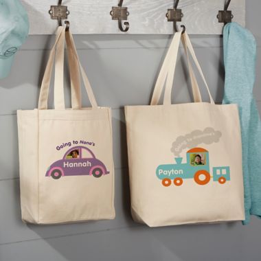 Sleep Over 20-Inch Cotton Canvas Tote Bag | Bed Bath & Beyond