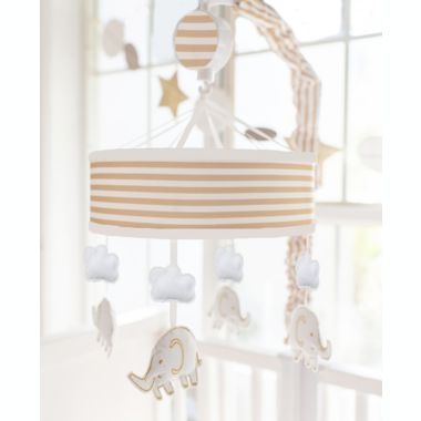 My Baby Sam Heart of Gold Crib Mobile in White/Gold | Bed Bath & Beyond