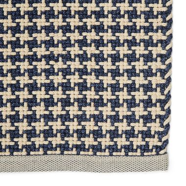 Jaipur Living Finlay Houndstooth Indoor/Outdoor Rug in Dark Blue/Cream ...