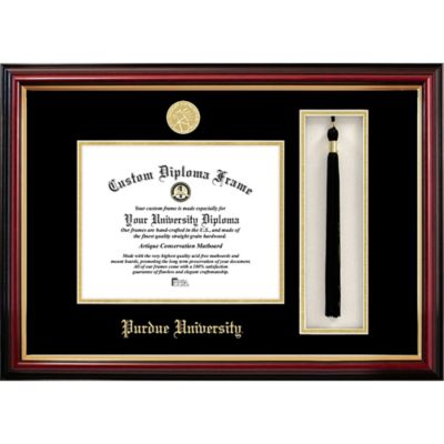 Purdue University School Seal Graduation Tassel and Diploma Frame ...