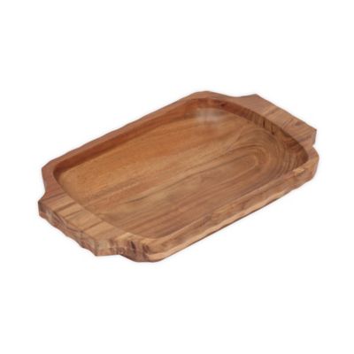 Home & Living Kitchen & Dining Utensil holder Dark Wood Serving Plate ...