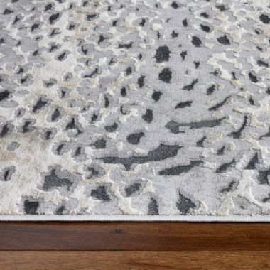 Everloom Laura Cheetah Area Rug in Grey/White | Bed Bath & Beyond