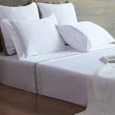 Everhome Reid Ladder Stitch 3-Piece King Comforter Set In Maritime Blue ...