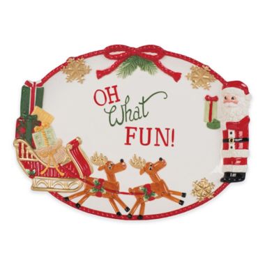 Fitz and Floyd® Reagan White House Toyland Christmas Cookie Platter ...