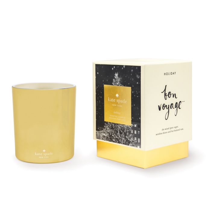 kate spade new york Bon Voyage™ Large Holiday Candle | Bed Bath & Beyond
