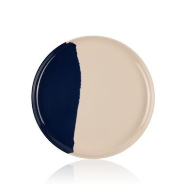 Thomas Fuchs Creative Melamine Appetizer Plates in Ivory & Navy (Set of ...