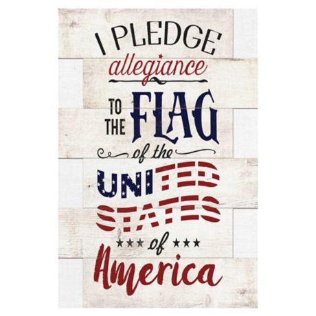 Masterpiece Art Gallery Pledge of Allegiance 36-Inch x 24-Inch Canvas ...