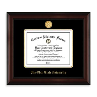 Ohio State 22K Gold-Plated Medallion Diploma Frame | Bed Bath & Beyond