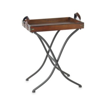 Snack Table with Removable Butler Tray | Bed Bath & Beyond