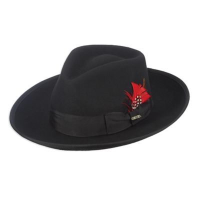 016698130356 UPC - Scala™ Large Wool Felt Zoot Fedora In Black | UPC Lookup