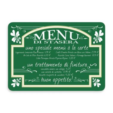 Bungalow Flooring New Wave 22-Inch x 31-Inch Italian Bistro Menu ...