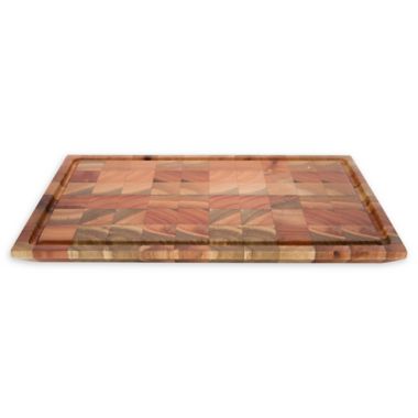 Brazilian Hardwood Grooved Parquet 14-Inch Cuttng Board | Bed Bath & Beyond