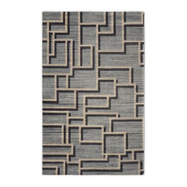 Rugsmith Tetris Tufted Area Rug in Grey | Bed Bath & Beyond