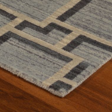 Rugsmith Tetris Tufted Area Rug in Grey | Bed Bath & Beyond