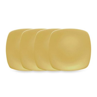 Noritake® Colorwave Mini Quad Plates in Mustard (Set of 4) | Bed Bath ...