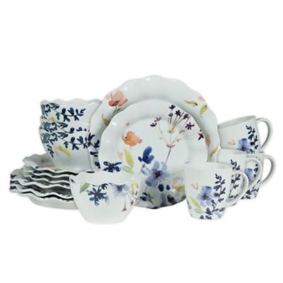 Fitz And Floyd Floral Splash 16-Piece Dinnerware Set Multi | SheFinds