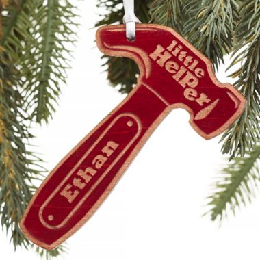 Mr. Fix-It Hammer Personalized Wood Ornament Collection | Bed Bath & Beyond