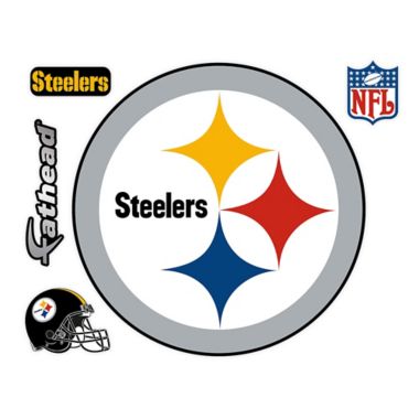 Fathead® NFL Pittsburgh Steelers Logo Wall Graphic | Bed Bath & Beyond