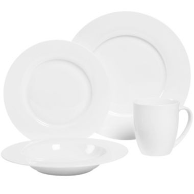 Grace 16-Piece Dinnerware Set in White | Bed Bath & Beyond