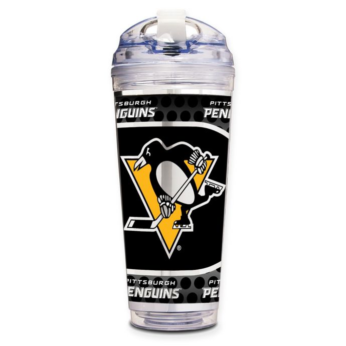 NHL Pittsburgh Penguins Double-Wall Acrylic 24 oz. Travel Tumbler | Bed ...