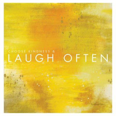 Masterpiece Art Gallery Laugh Often 24-Inch x 24-Inch Canvas Wall Art ...