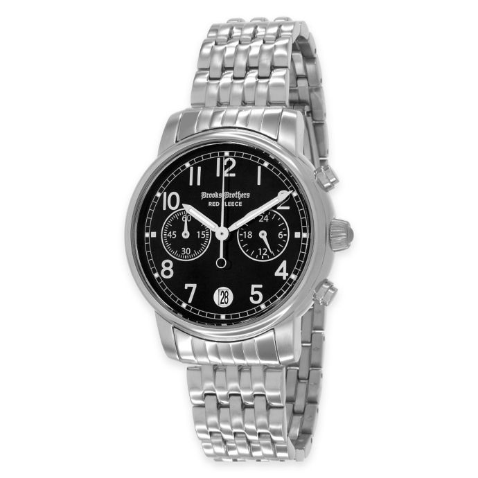 Brooks Brothers Red Fleece Men's Large Watch in Stainless Steel with ...