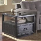 Pulaski Vintage Tempo End Table in Charcoal | Bed Bath & Beyond