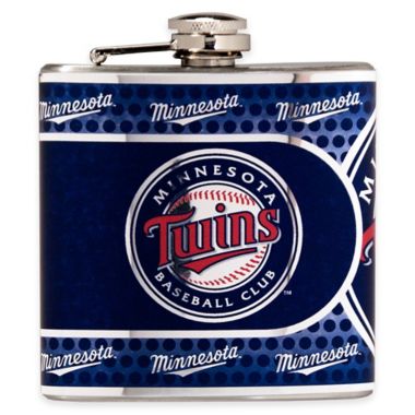 MLB Minnesota Twins Stainless Steel Metallic Hip Flask | Bed Bath & Beyond