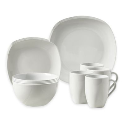 Tabletops Unlimited® Logan 16-Piece Dinnerware Set in White | SheFinds