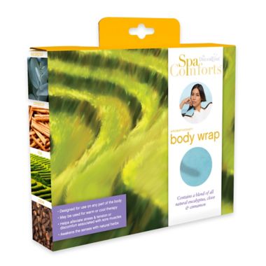 Spa Comforts Body Wrap in Mint/Brown | Bed Bath & Beyond