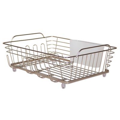 Large Capacity Dish Rack in Nickel | Bed Bath & Beyond