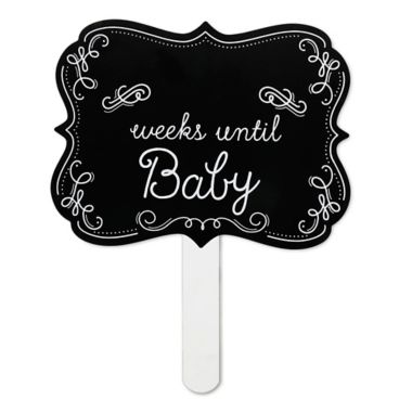 Pearhead “Weeks Until Baby" Chalkboard Sign | Bed Bath & Beyond