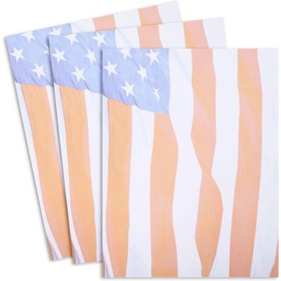 Pipilo Press American Flag Stationery Paper for Letter Writing, 4th of ...