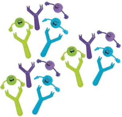 Kicko Best Party Favor Slingshot Toys Pack of 8 - Finger Flinger Emoji ...